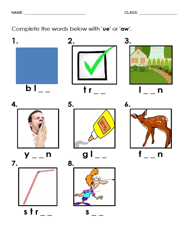 Fill-in-the-Blank Phonics Exercise | PDF | Computers