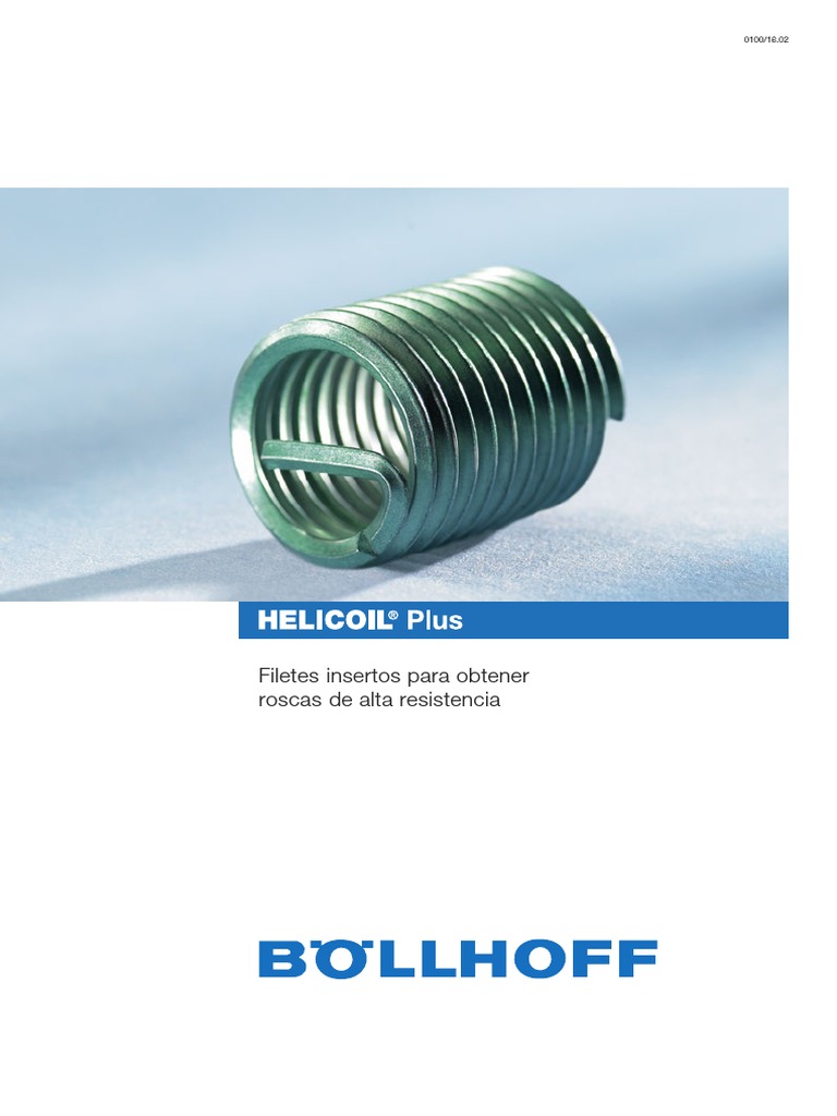 Helicoil Plus Es 0100 | PDF | Tornillo | Aluminio