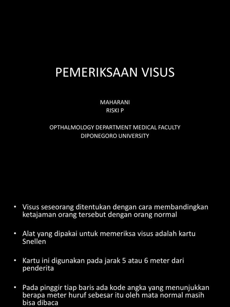 Kuliah KKD 5.2 Pemeriksaan Visus | PDF | Pengembangan Diri | Sains ...