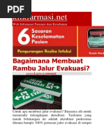 Contoh Denah Jalur Evakuasi | PDF