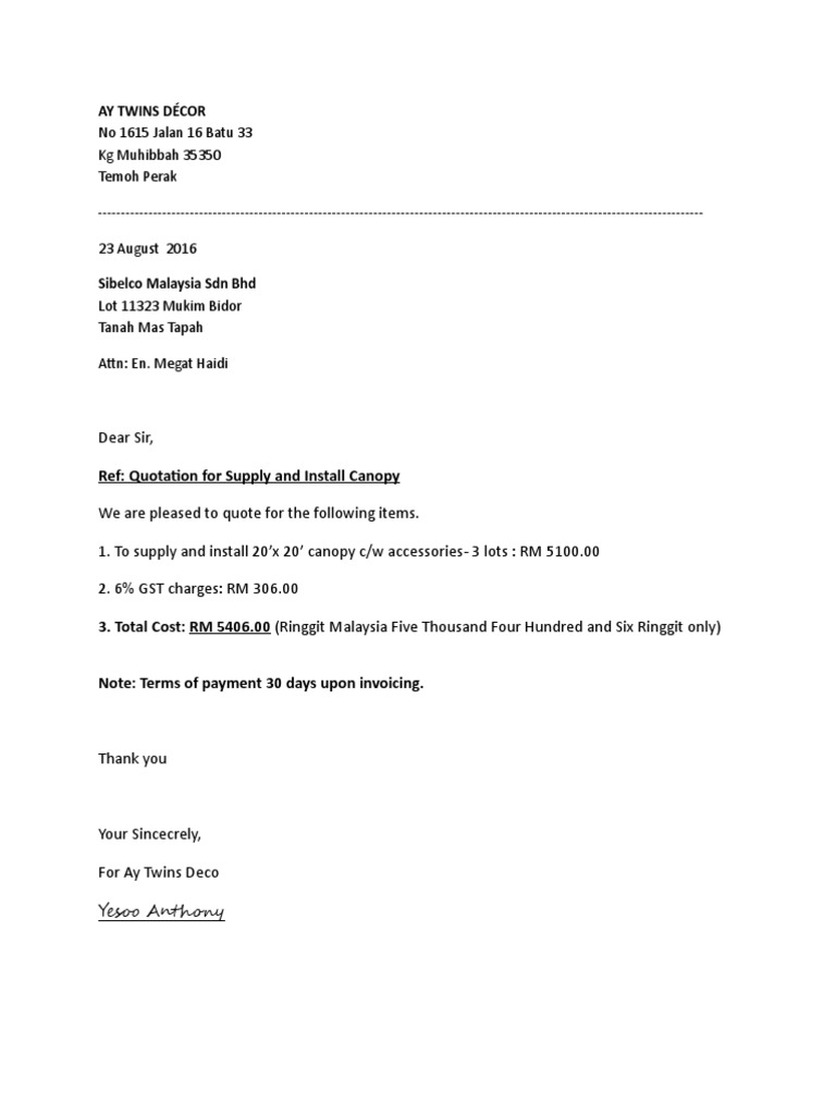 AY Twins Quote Aug 23 2016 | PDF