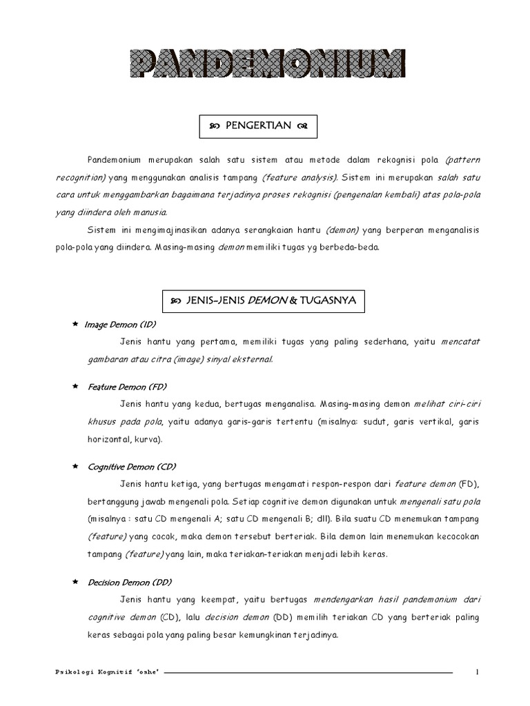 Materi Pandemonium | PDF