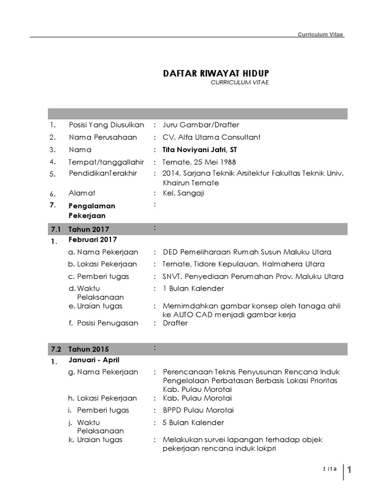 CV Tita | PDF