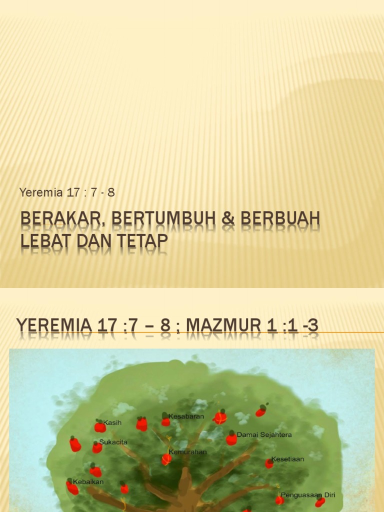Berakar, Bertumbuh & Berbuah Lebat Dan Tetap | PDF