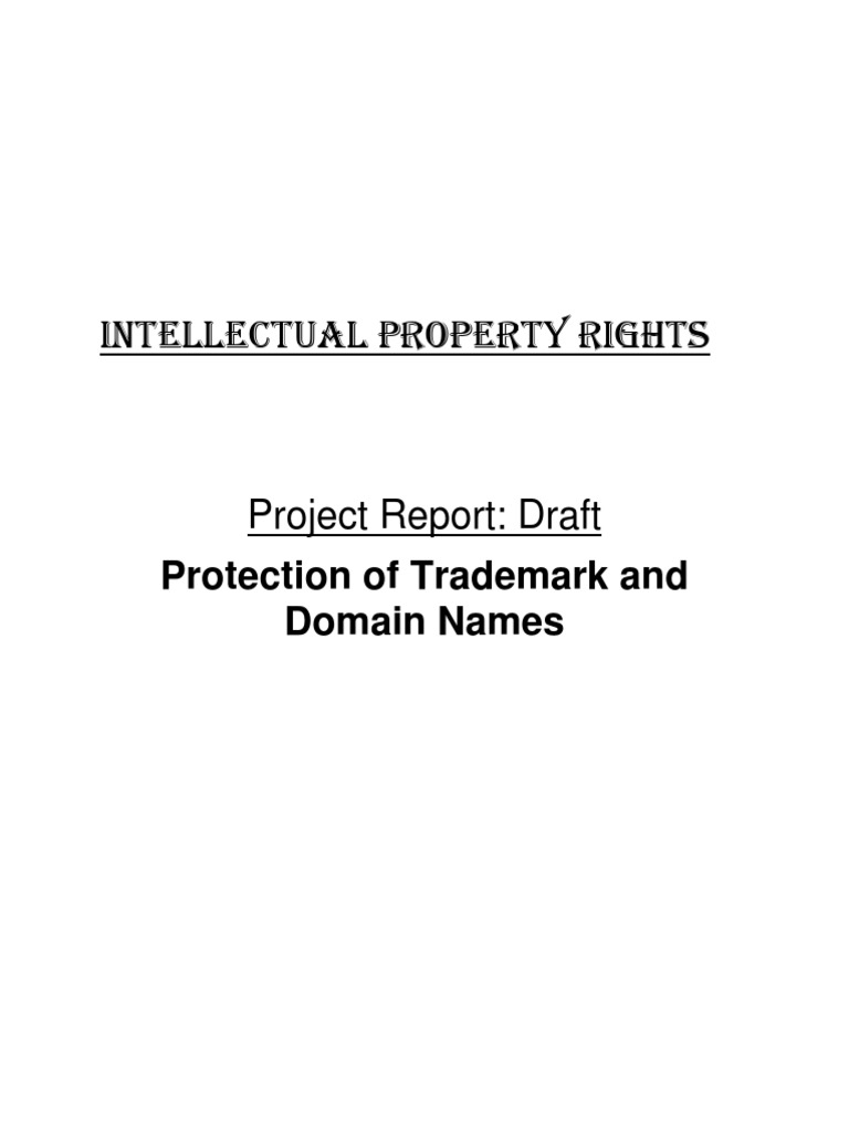 Ipr Trademark and Domain Name | PDF | Domain Name | Trademark