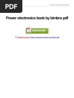 Power Electronics by Ps Bimbhra | PDF