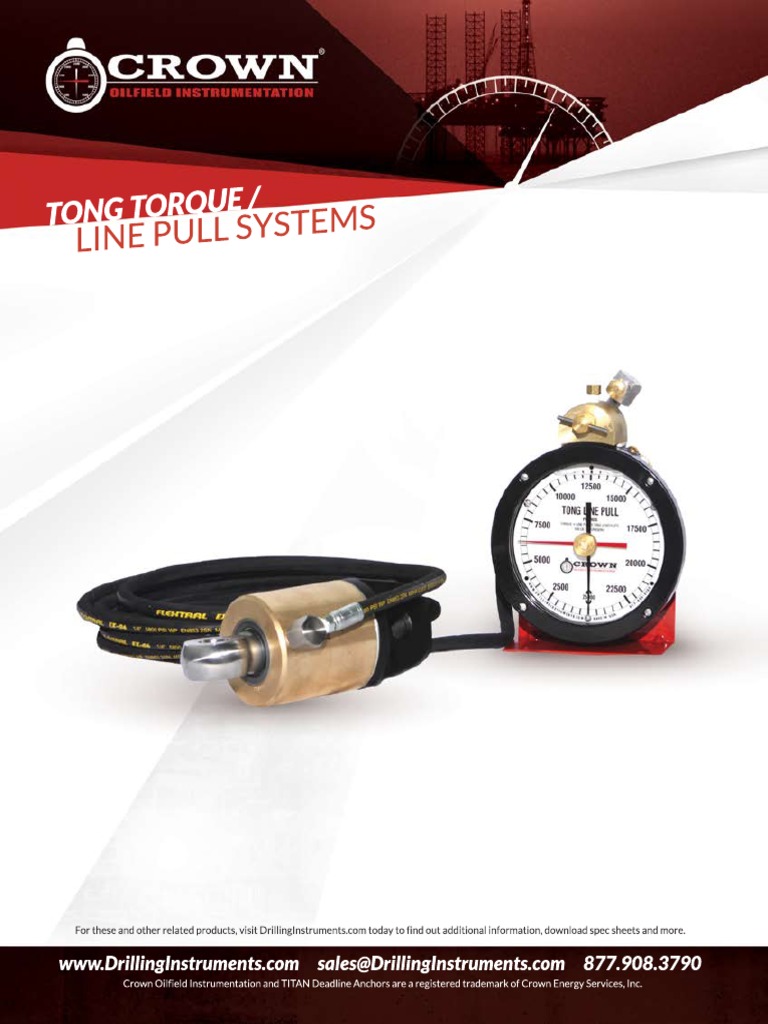 Tong Torque Line Pull Systems English Pdf