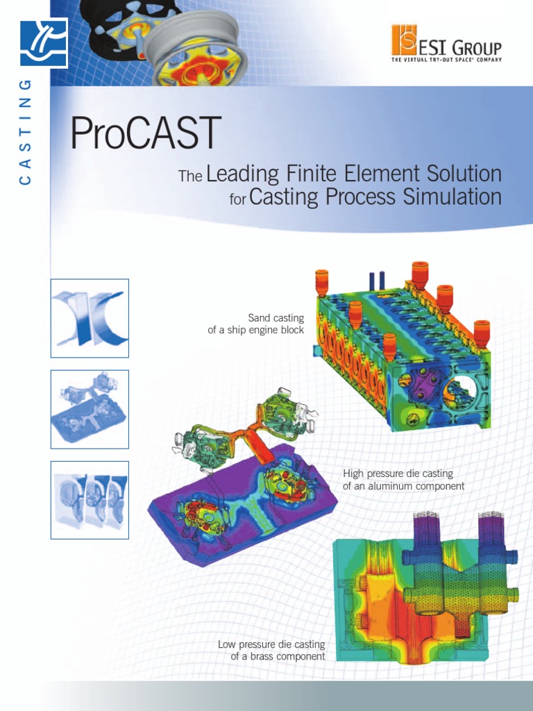 19psheet^ProCAST | Casting (Metalworking) | Finite Element Method