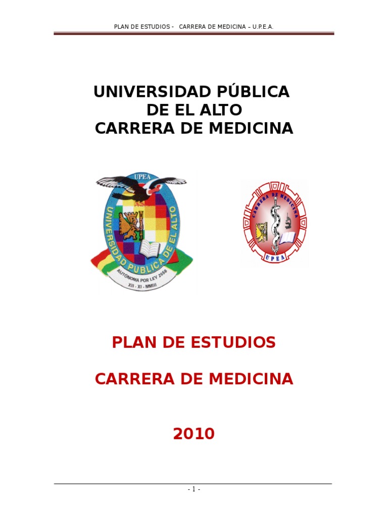 Plan de Estudios Medicina | PDF | Hospital | Medicina