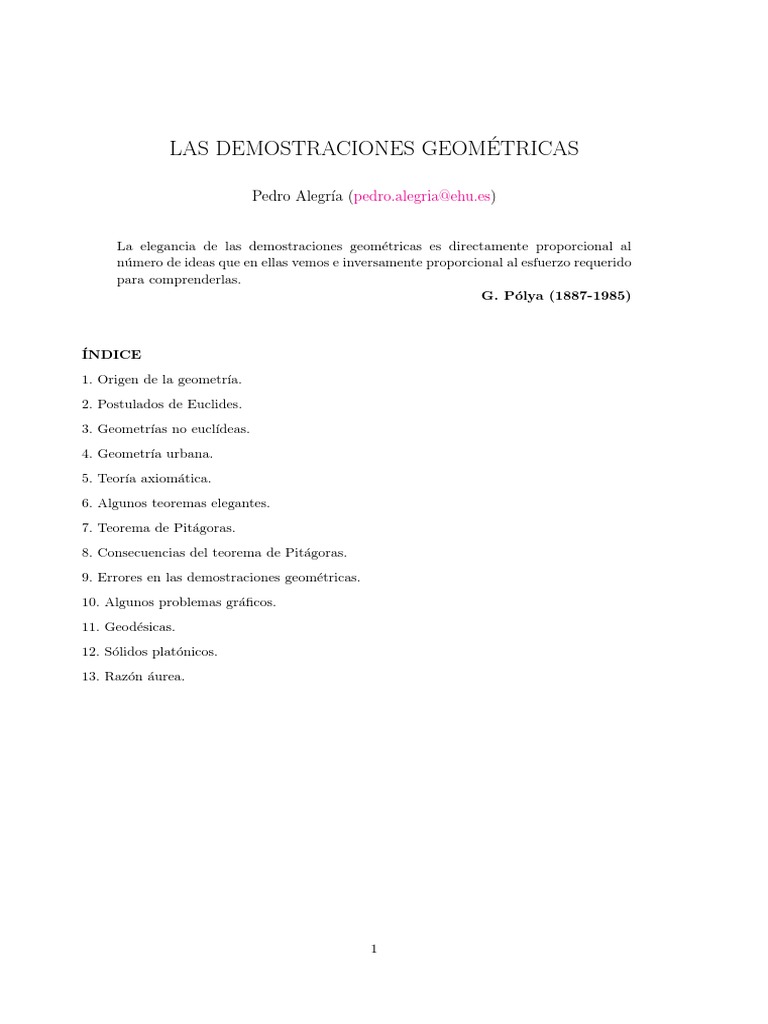 Las Demostraciones Geométricas | PDF