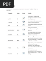 Iconos y Comandos de Autocad | PDF | Objetos geométricos | Formas ...