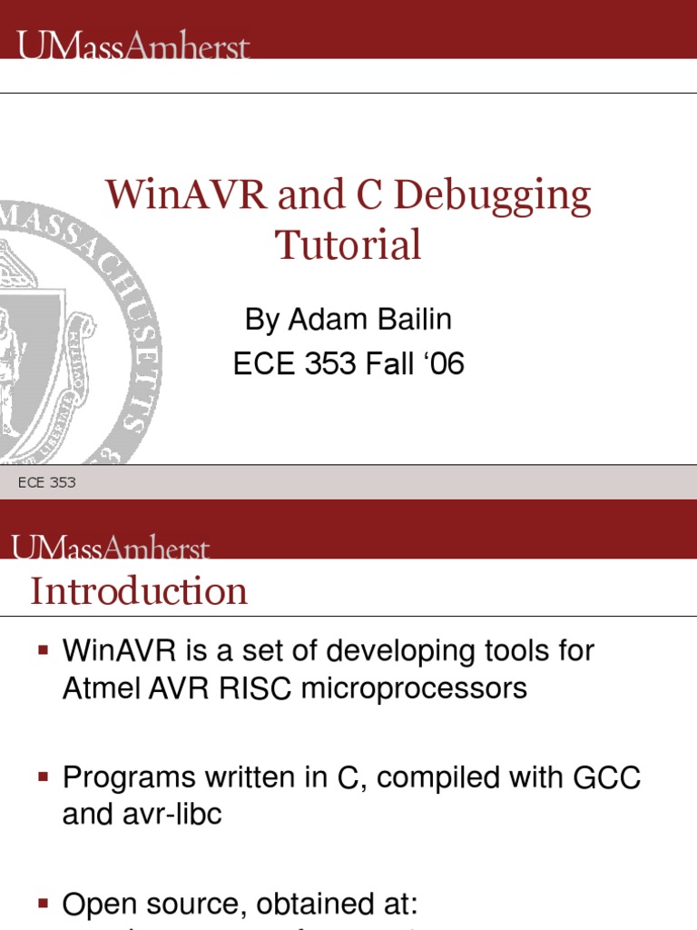 WinAVR Presentation 2006 | PDF | System Software | Computer Programming