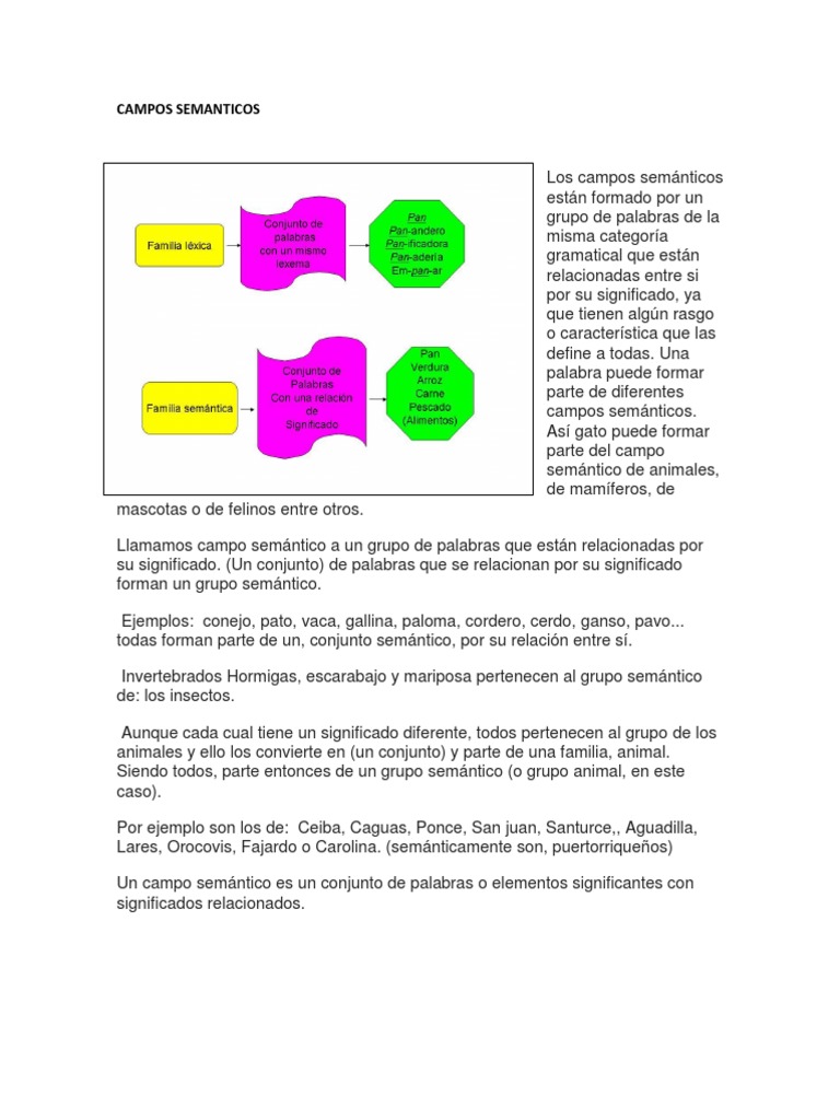 Campos Semanticos | Sustantivo | Lingüística