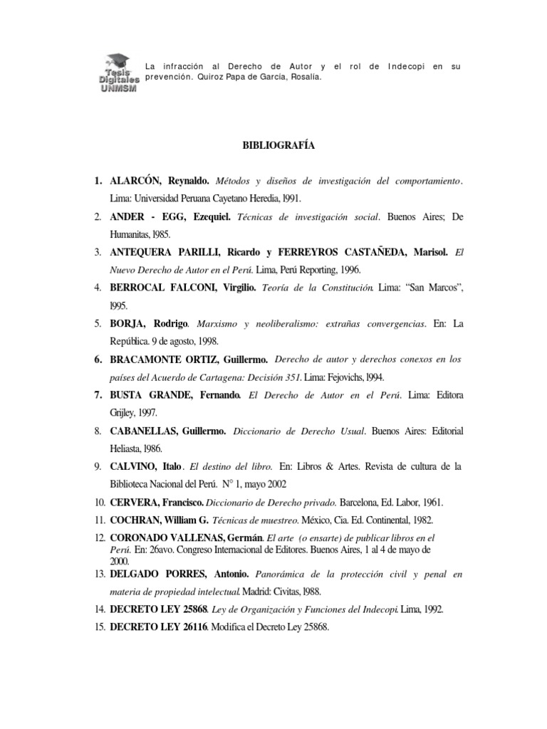 Bibliog PDF | PDF | Lima | Perú