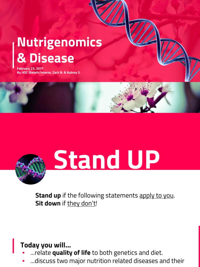 Nutrigenomics & Disease | PDF | Cardiovascular Diseases | Healthy Diet