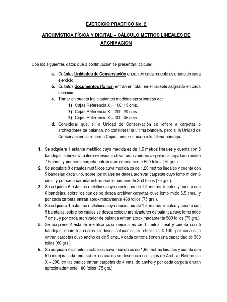 Cálculo Metros Lineales 2