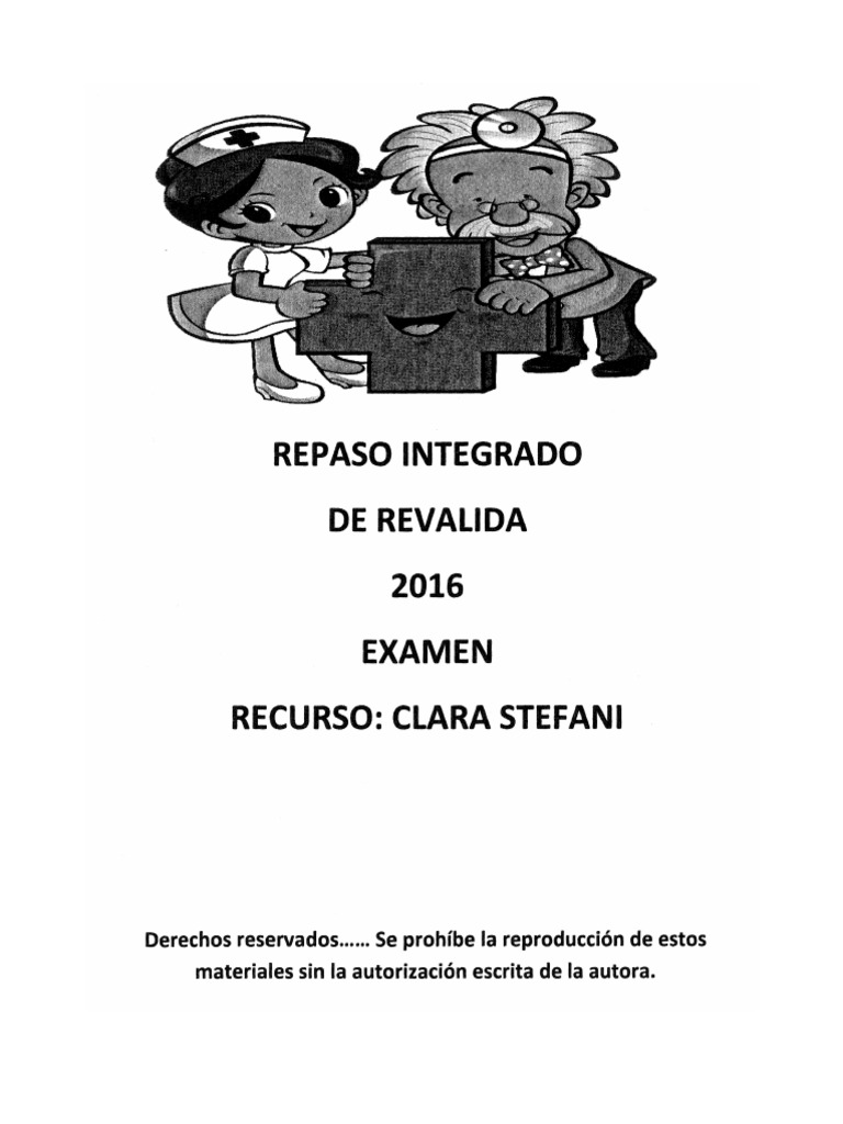 Repaso Integrado de Revalida EXAMEN | PDF