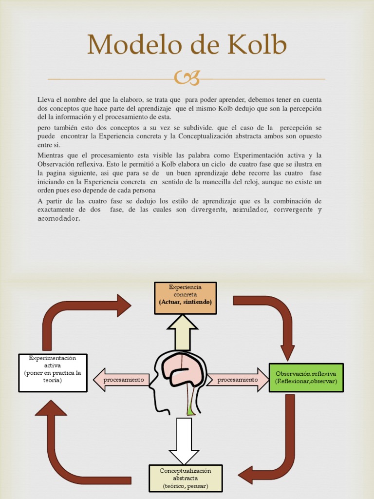 Modelo Kolb | PDF | Teoría | Aprendizaje