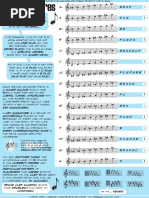 Treble Clef Cheat Sheet | PDF | Notation | Infographics