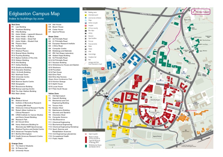 Edgbaston Campus Map | PDF
