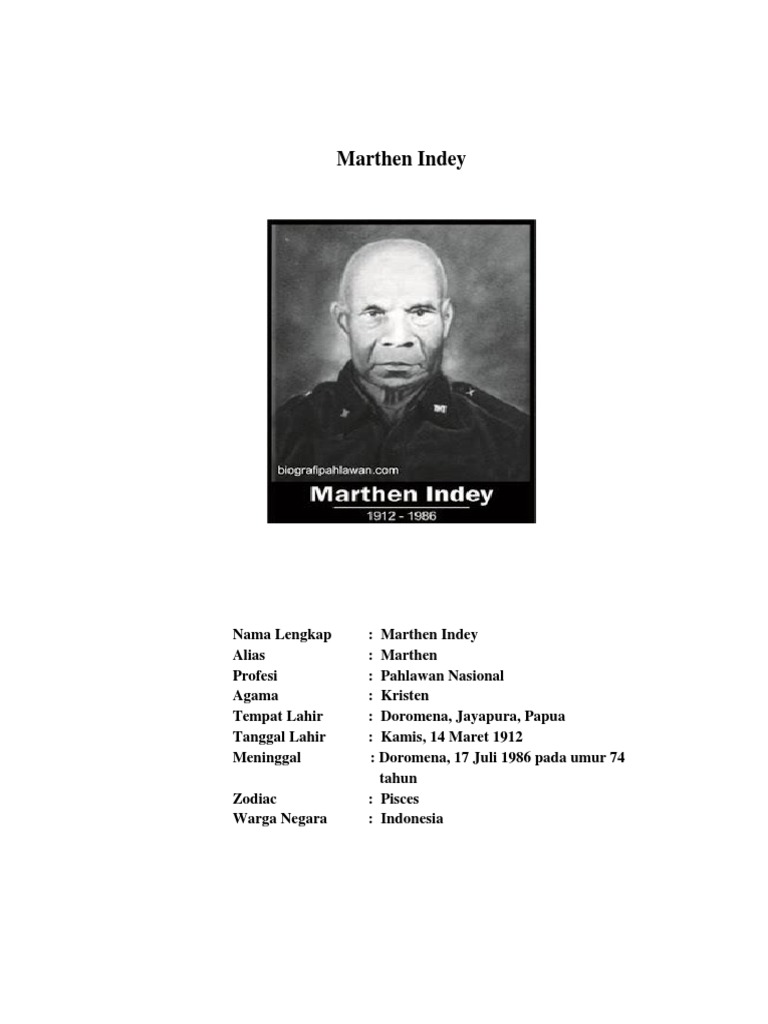 Marthen Indey | PDF