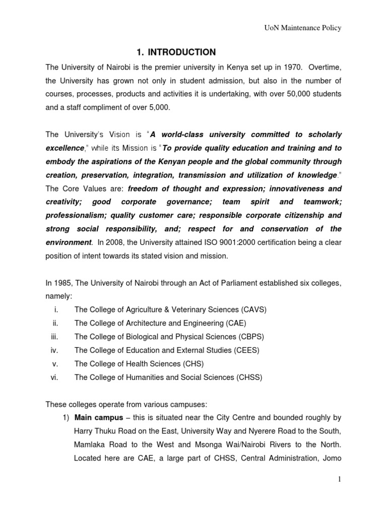 Maintenance Policy 2 | PDF | Occupational Safety And Health ...