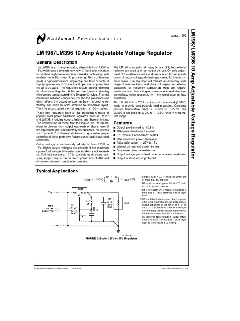 LM - 396 PDF | PDF | Capacitor | Rectifier