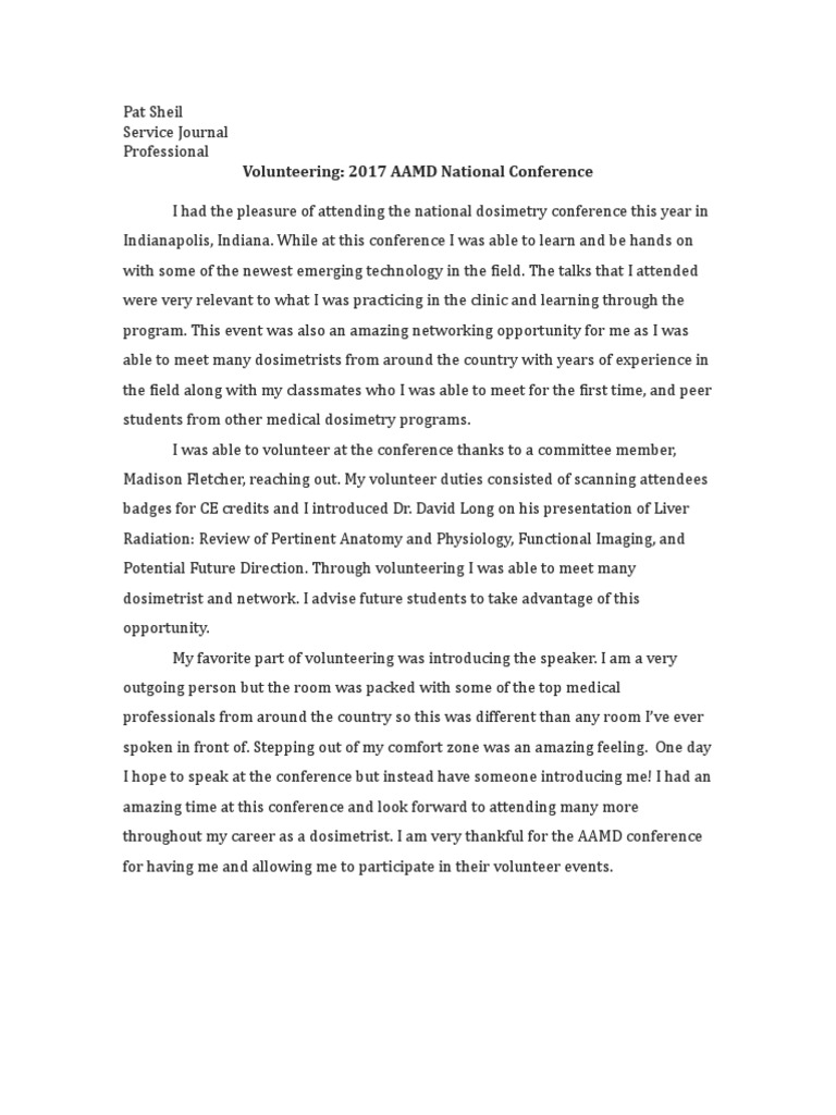 Volunteer - Aamd | PDF