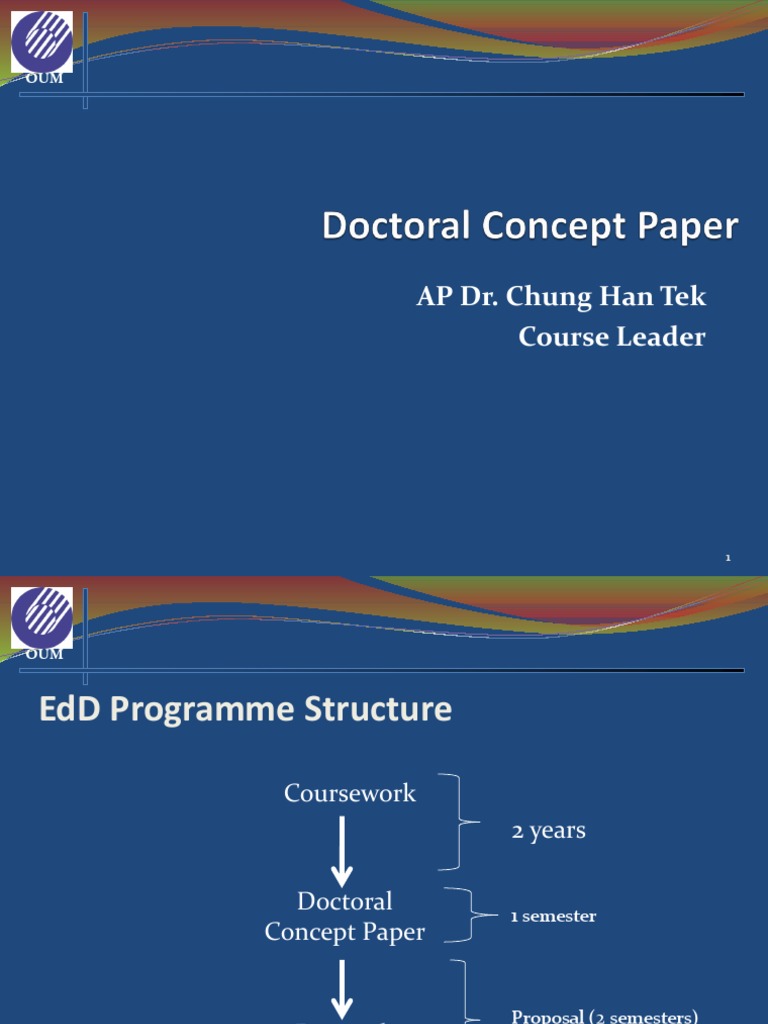 EdD Programme Structure and Guidelines for Developing a Doctoral ...