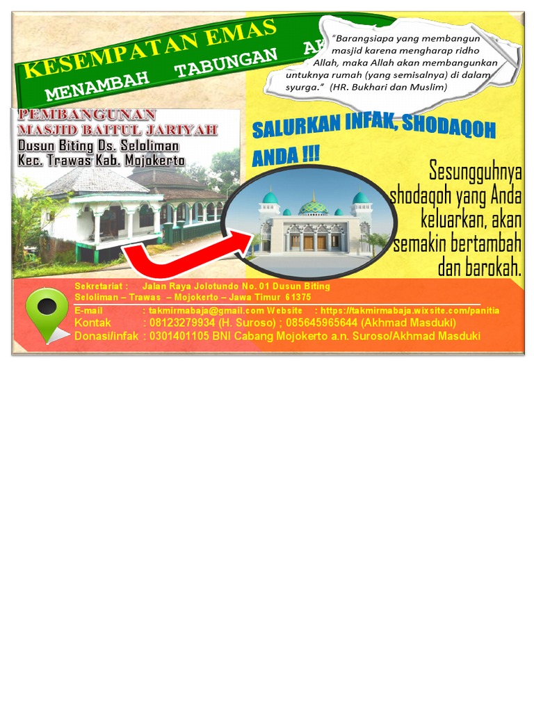 Desain Kotak Infaq dan Amal Masjid | PDF