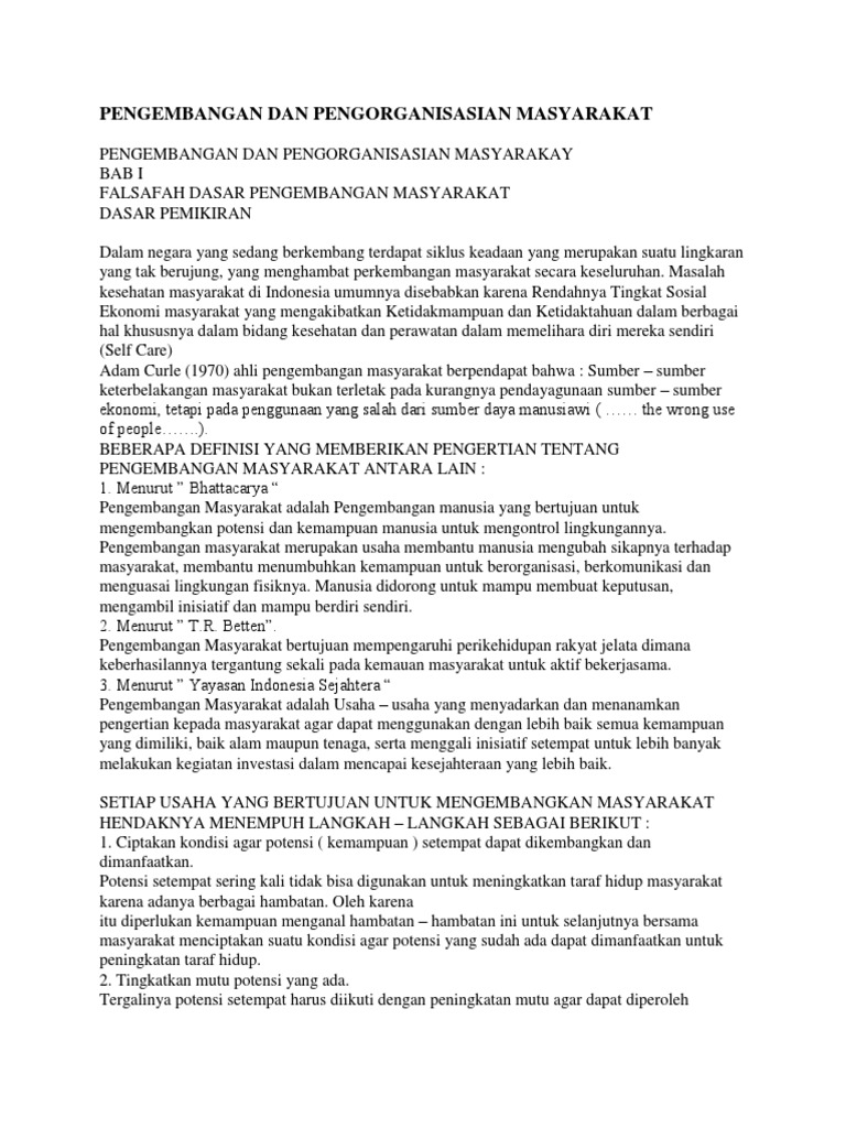 Pengorganisasian Masyarakat | PDF | Ilmu Sosial
