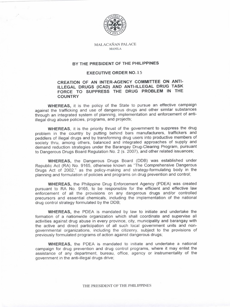Executive Order No. 15 | PDF