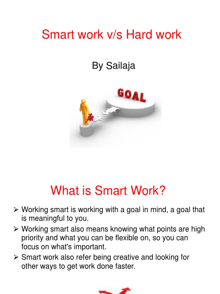 Smart Work Vs Hard Work | PDF