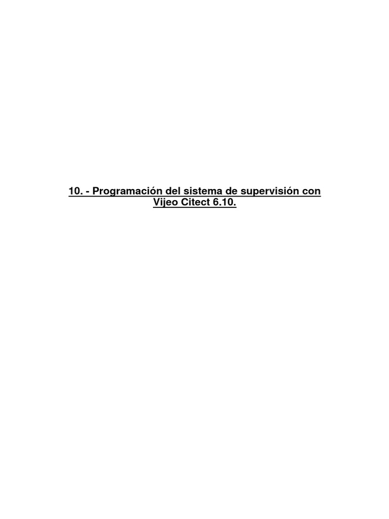 InfoPLC Net Programacion Del Sistema de Supervision Con Vijeo Citect 6 1 | PDF | Scada | Áreas ...