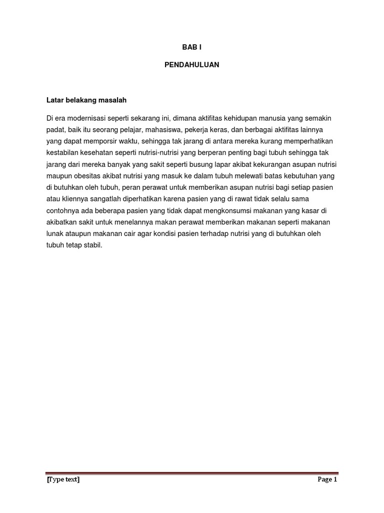 OPTIMASI NUTRISI PASIEN DI RUMAH SAKIT | PDF