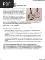 The Complete Watch Repair Course With Diagrams | PDF | Watch | Horology