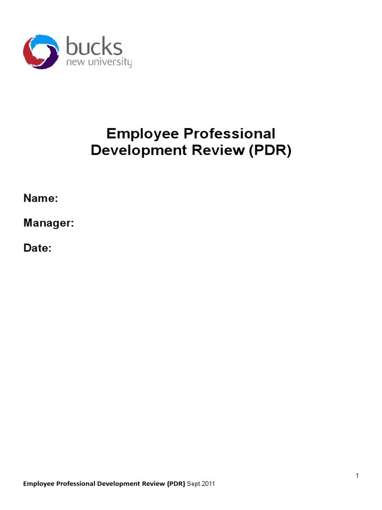 Awesome Employee PDR Template | Competence (Human Resources) | Personal ...