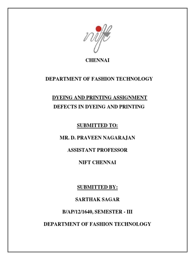 Dyeing and Printing Defects | PDF | Dyeing | Textiles