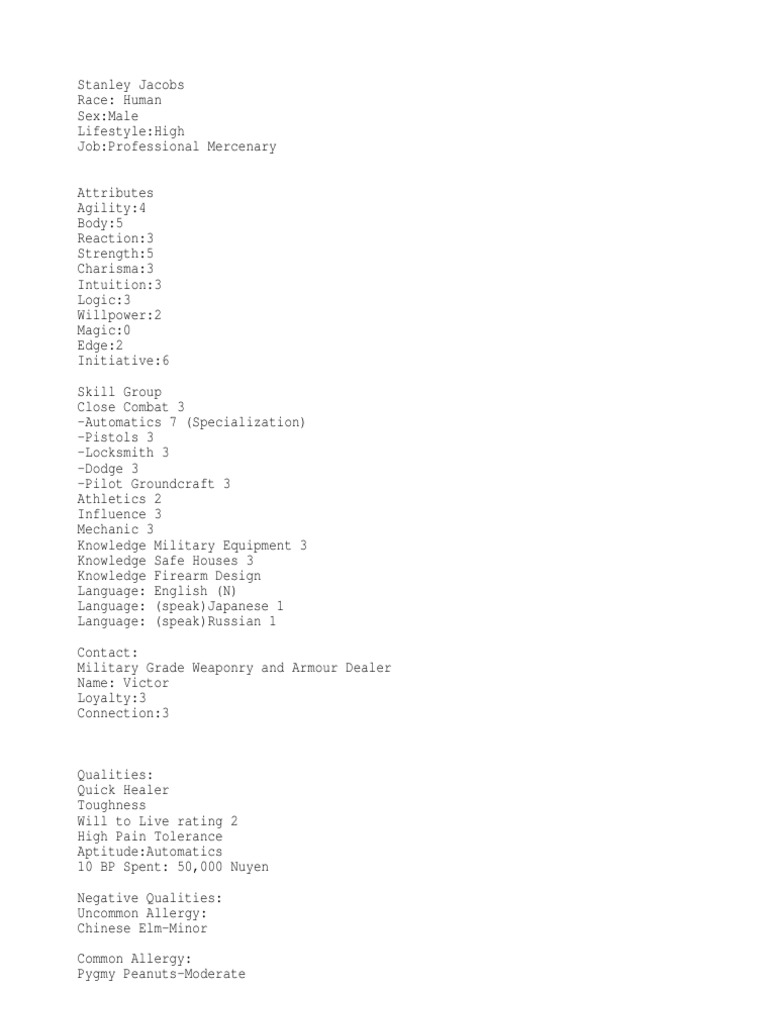 Shadowrun Mercenary | PDF | Sports & Recreation | Law