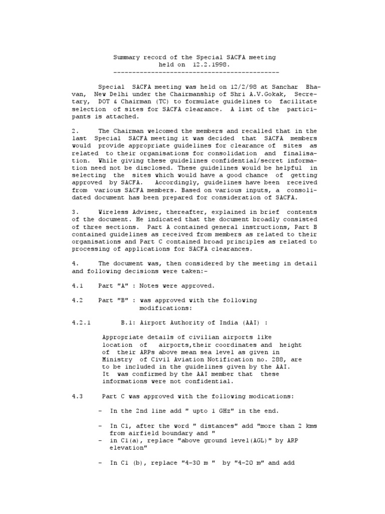 SACFA Site Clearance Guidelines | PDF | Very High Frequency | Radio