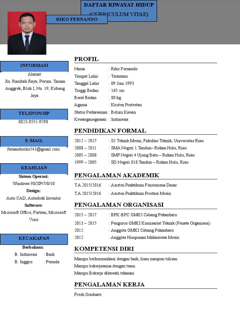 CV RIKO Fernando | PDF