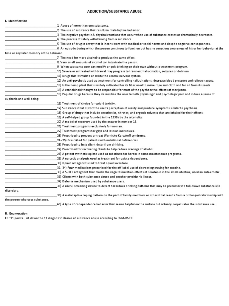 A Comprehensive Review of Key Concepts Related to Addiction and ...