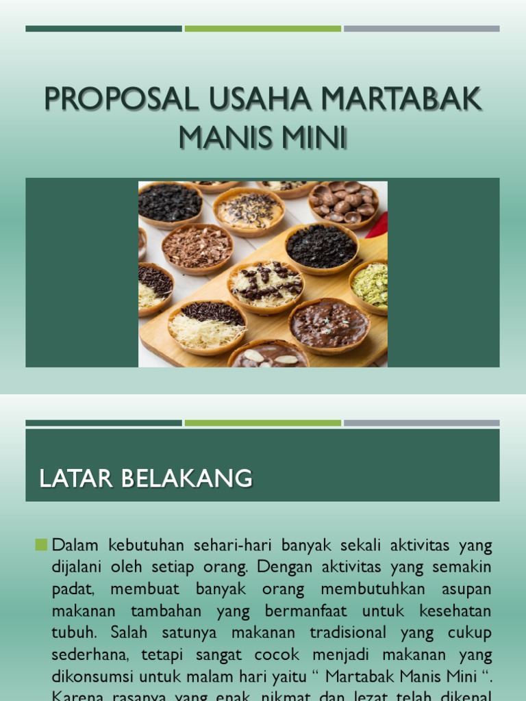 Proposal Usaha Martabak Manis | PDF