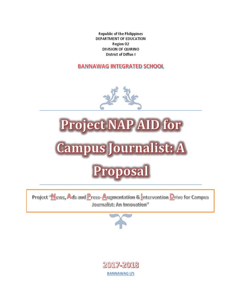 PROJECT NAP-AID For Campus Journalist.1 | PDF | Journalism | Teachers