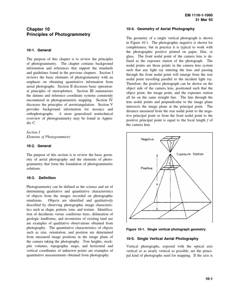 Principles of Photogrammetry | PDF | Cartesian Coordinate System ...