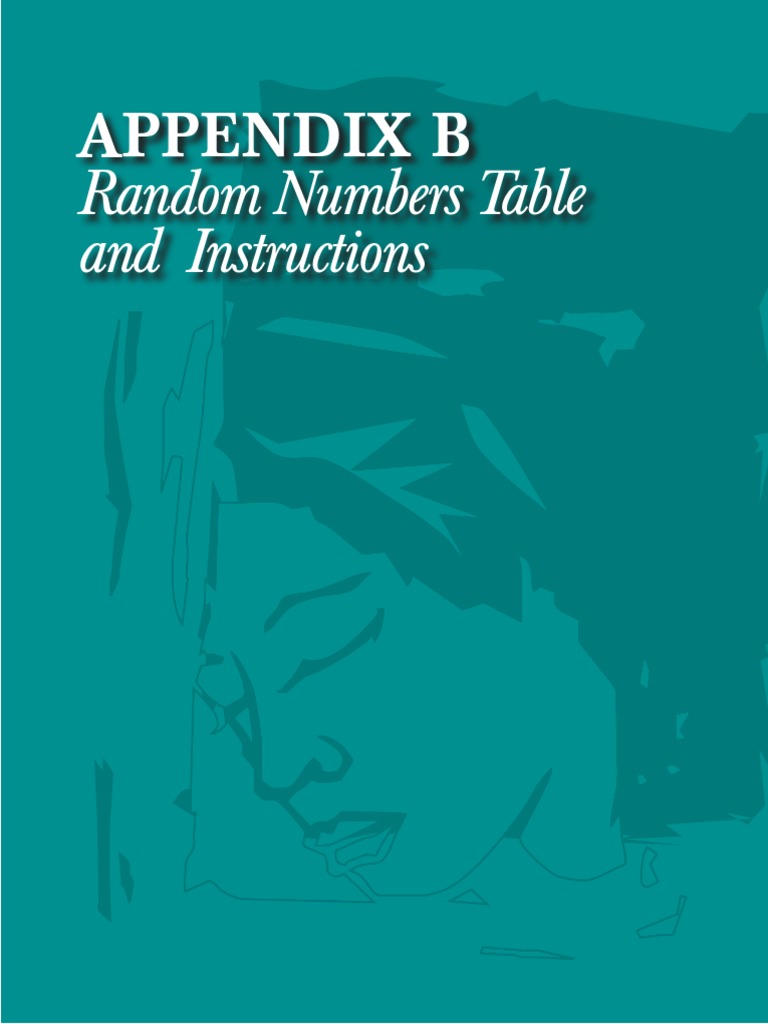 Random Numbers Table Instructions | PDF | Sampling (Statistics ...