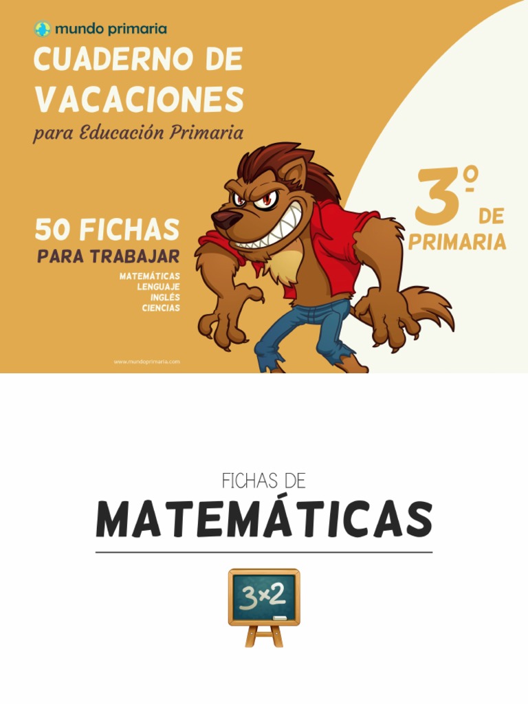 Cuaderno de Vacaciones 3 Primaria PDF | PDF