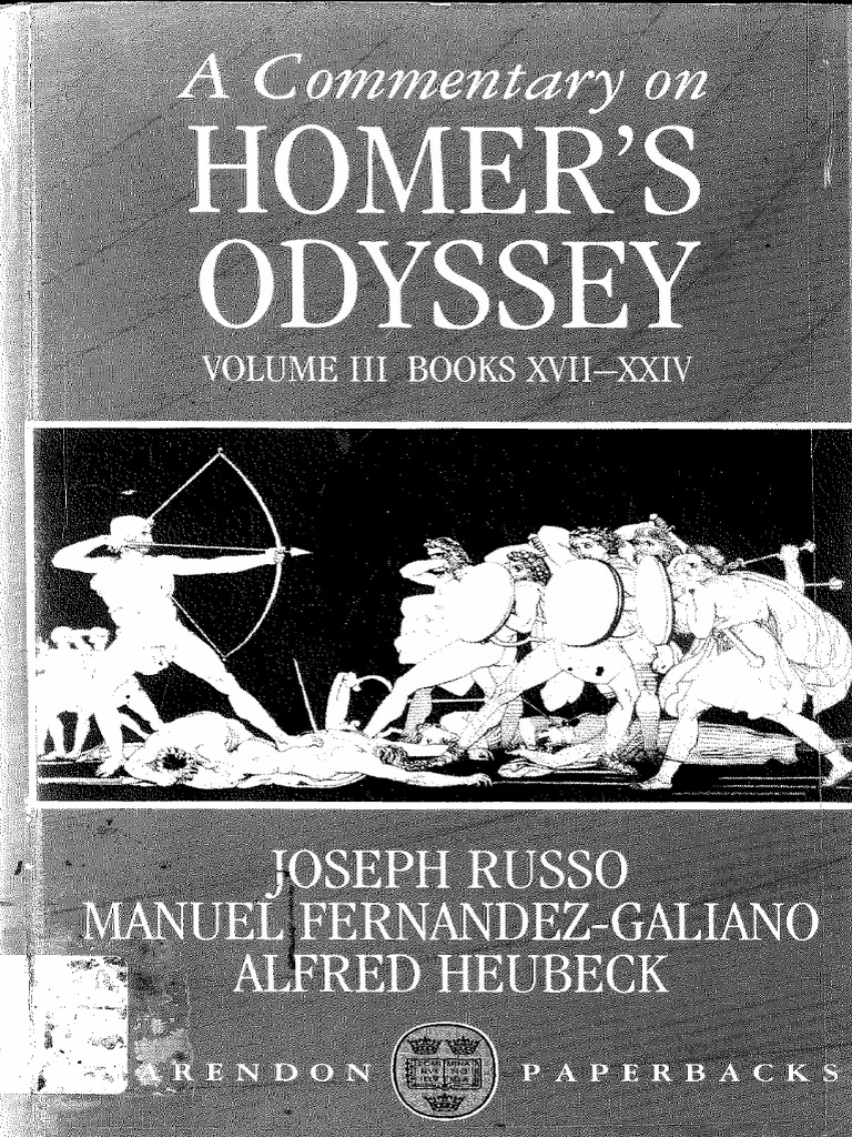 Commentary on Homer’s Odyssey Vol. III Books XVII-XXIV | Penelope ...