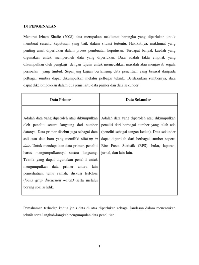 Kaedah Pengumpulan Data | PDF | Sains & Matematika