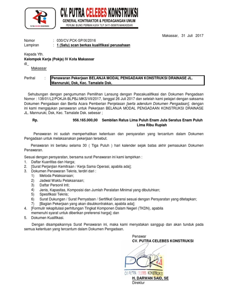 1 RAB Cv. Celebes Konstruksi | PDF